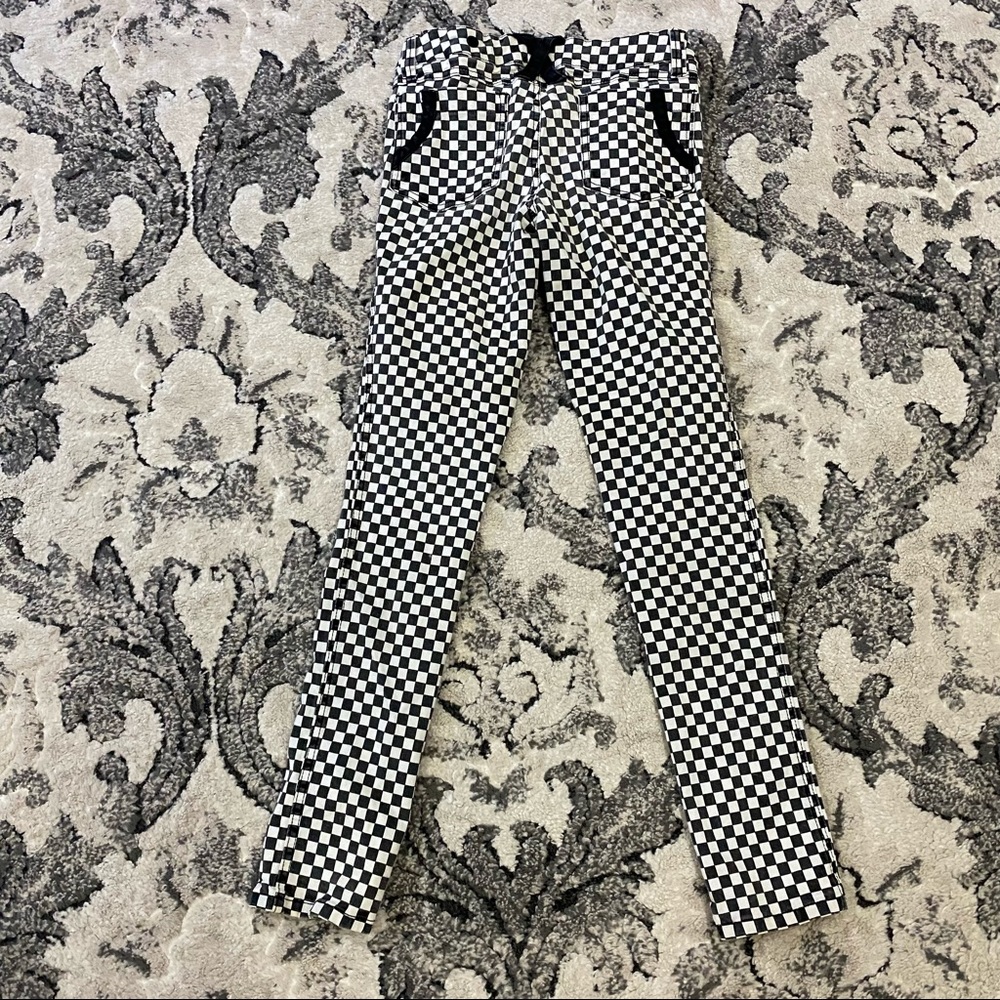 Tripp Nyc Black & White Checkered Skinny Jeans - Gem